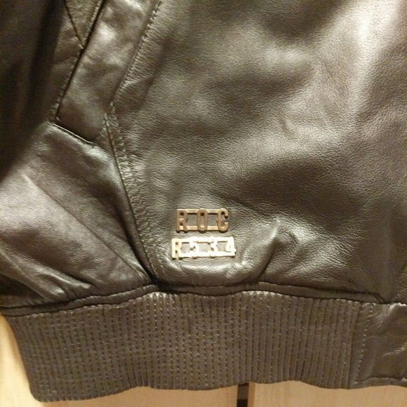Rocawear | Jackets & Coats | Vintage Rocawear Leather Bomber Jacket ...